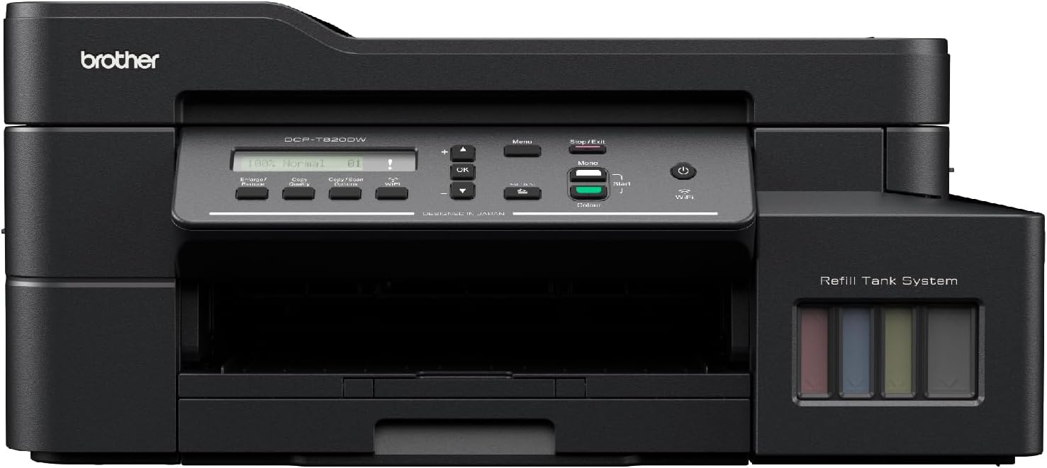 Brother Wireless All In One Ink Tank Printer, DCP-T820DW, Automatic 2 ...