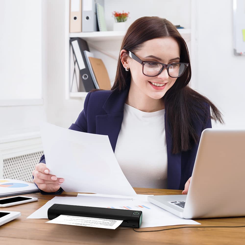 Phomemo M08F A4 Portable Thermal Printer, Supports 8.26"x11.69" A4 ...