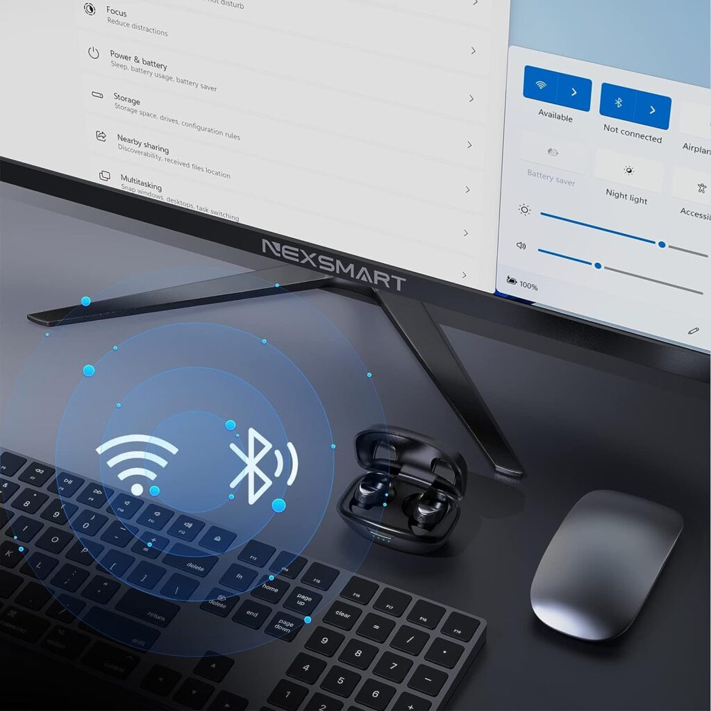 Windows 11 Desktop Computer Intel Celeron N5095 2.9Ghz All in One PC 23 ...